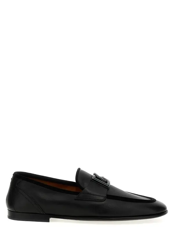 Dolce & Gabbana Logo Loafers - Black