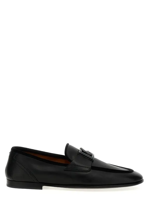 Dolce & Gabbana Logo Loafers - Black