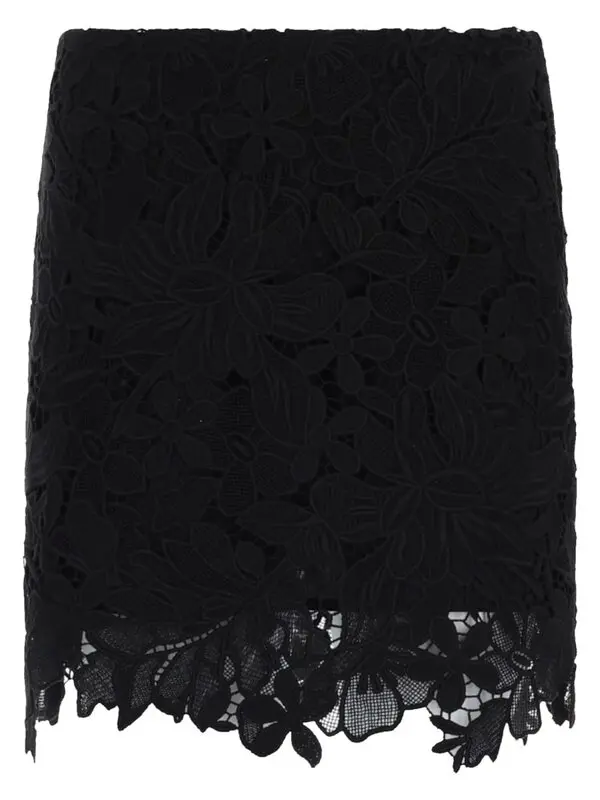 Sportmax Macramé Mini Skirt - Black