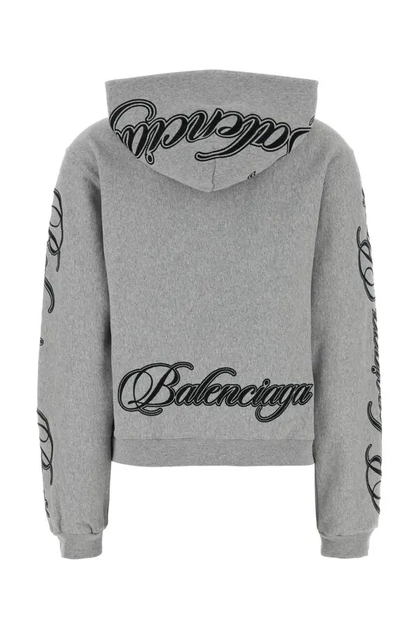Balenciaga Grey Cotton Sweatshirt - Gray