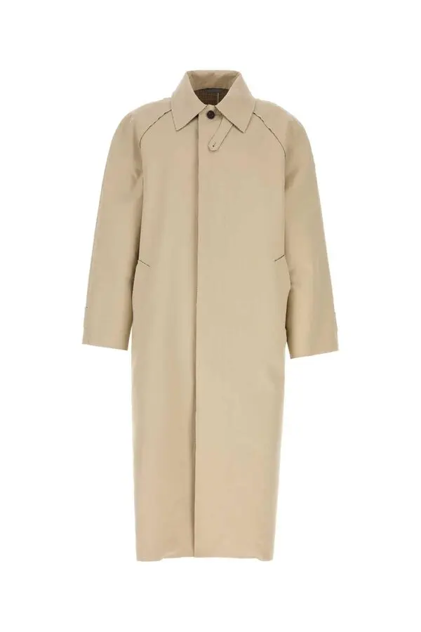 Balenciaga Cotton Trench Coat - Brown