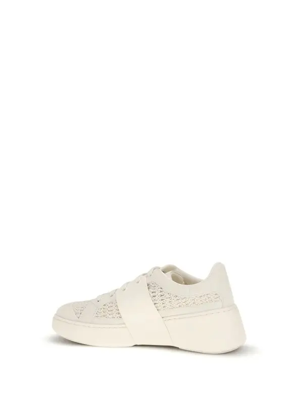 ROGER VIVIER Viv' Skate Leather Sneakers