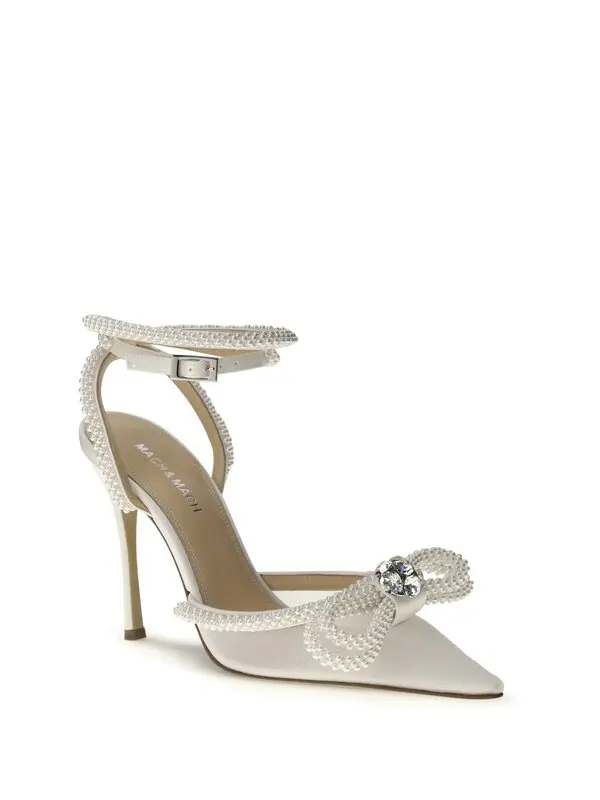 Mach & Mach Double Bow Satin Pumps