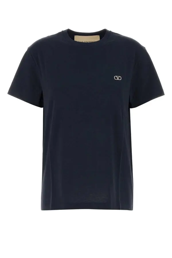 Valentino Garavani Midnight Cotton T-shirt - Blue