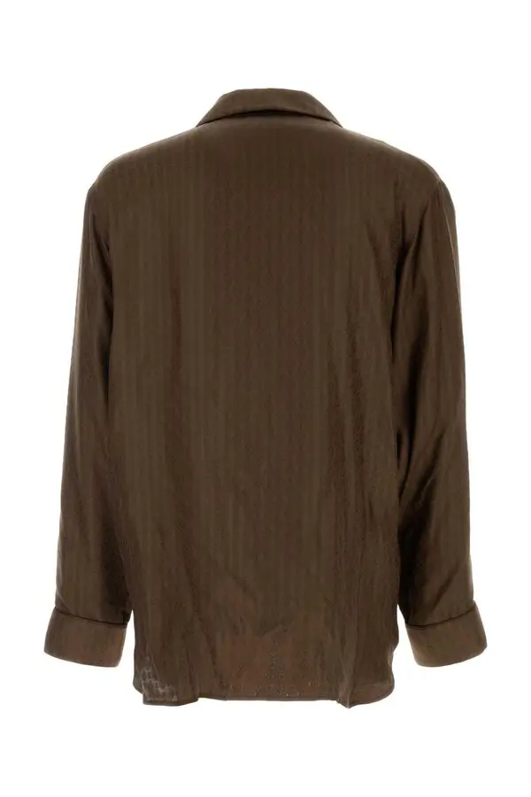 Saint Laurent Silk Shirt - Brown