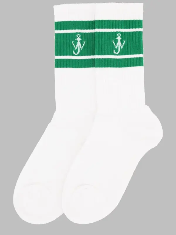 JW Anderson Logo Socks - White