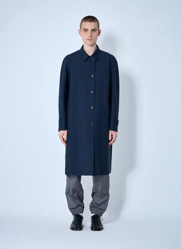 Miu Miu Mohair Blend Coat - Blue