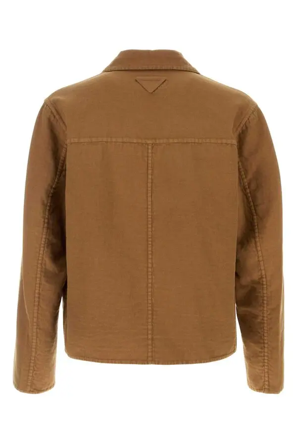 Prada Biscuit Cotton Blazer