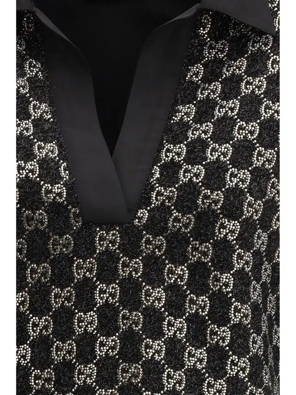 Gucci Wool Lamé Tweed Top