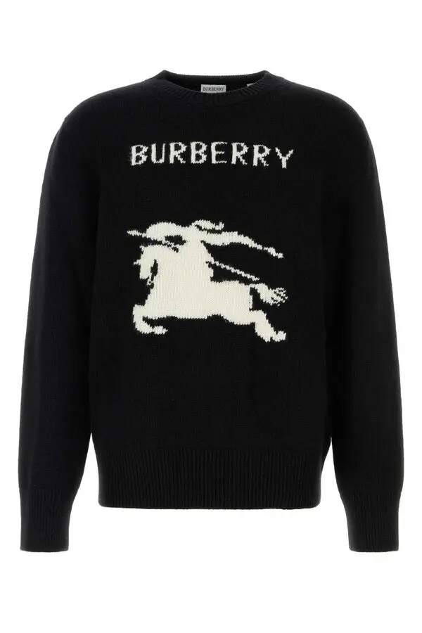 Burberry Wool Blend Sweater - Black