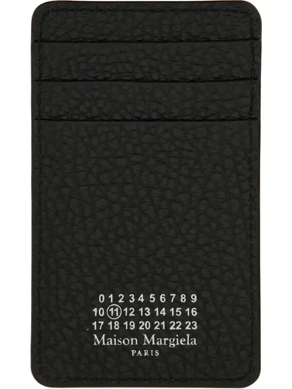 MAISON MARGIELA Leather Card Holder - Black