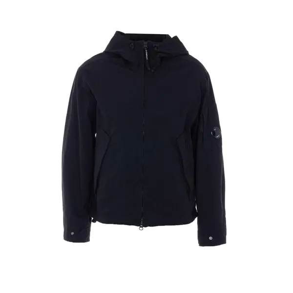 C.P. COMPANY Lens Logo Twill Hooded Jacket