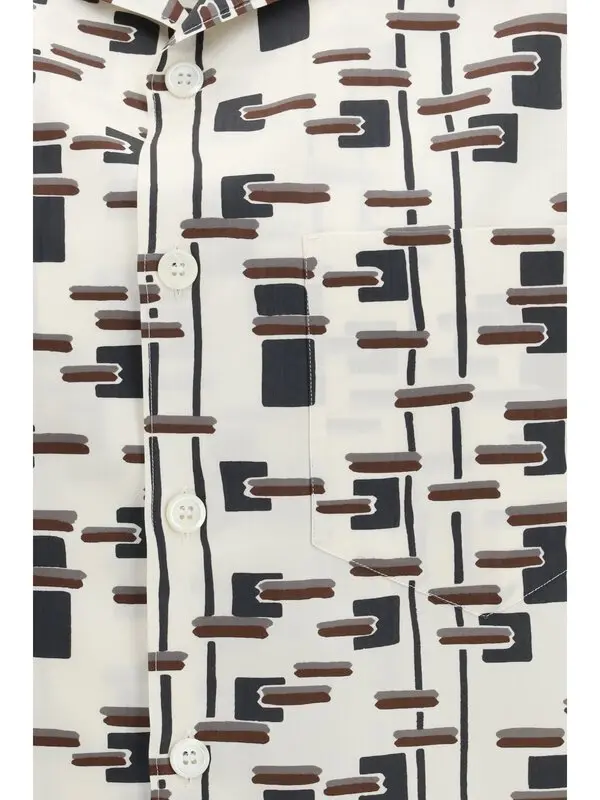 Prada Patterned Bowling Shirt