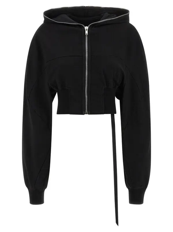 Rick Owens Collage Gimp Hoodie Sweatshirt - Black