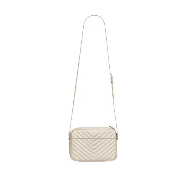 Saint Laurent Lou Camera Bag - White