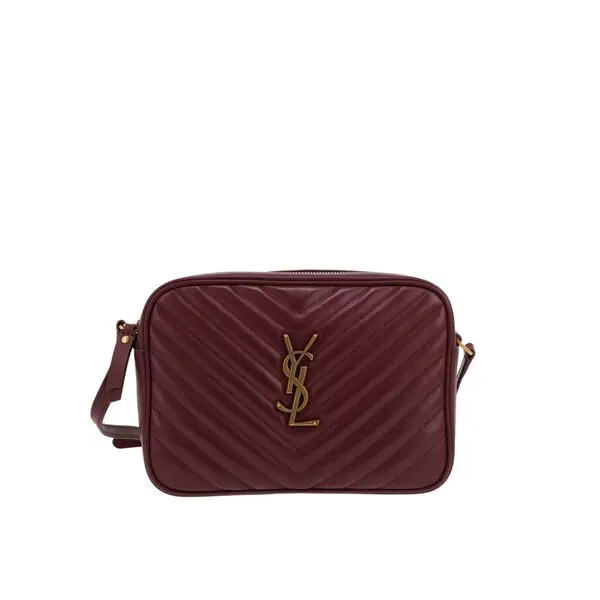 Saint Laurent Medium Lou Camera Shoulder Bag - Red