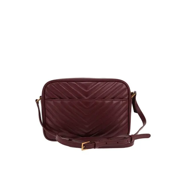 Saint Laurent Medium Lou Camera Shoulder Bag - Red