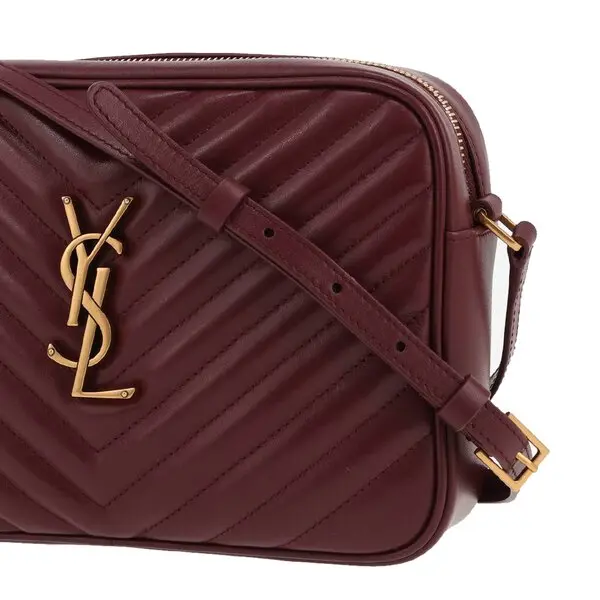 Saint Laurent Medium Lou Camera Shoulder Bag - Red