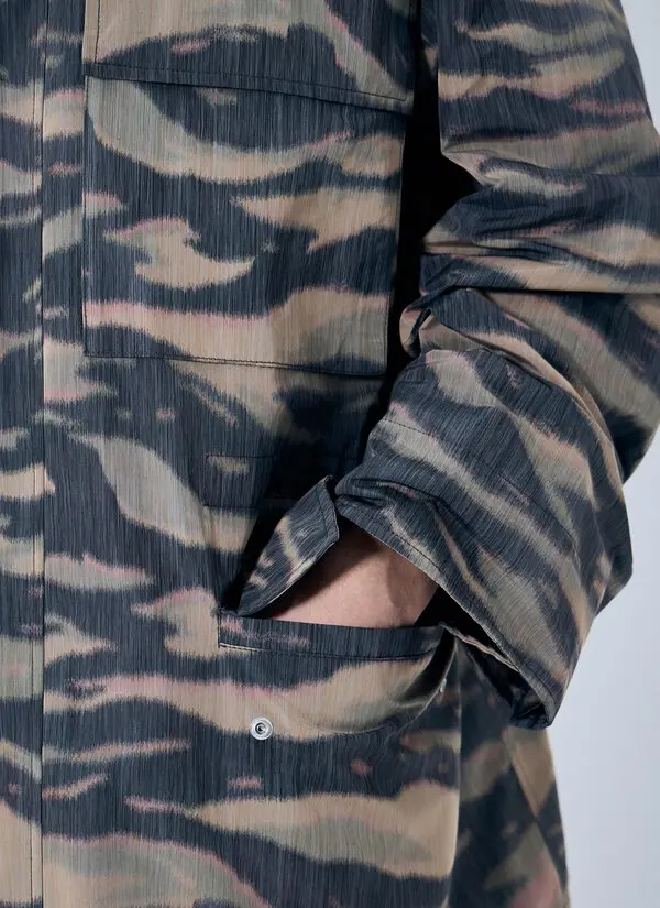 JIL SANDER Camouflage Field Jacket - Brown