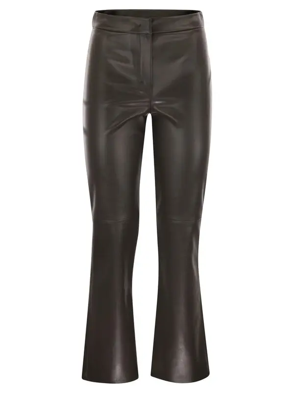Max Mara Sublime Coated Fabric Trousers - Brown