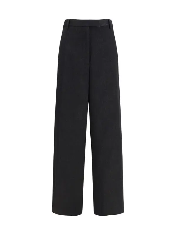 Dries Van Noten Wide-leg Pants With All-over Jacquard Pattern