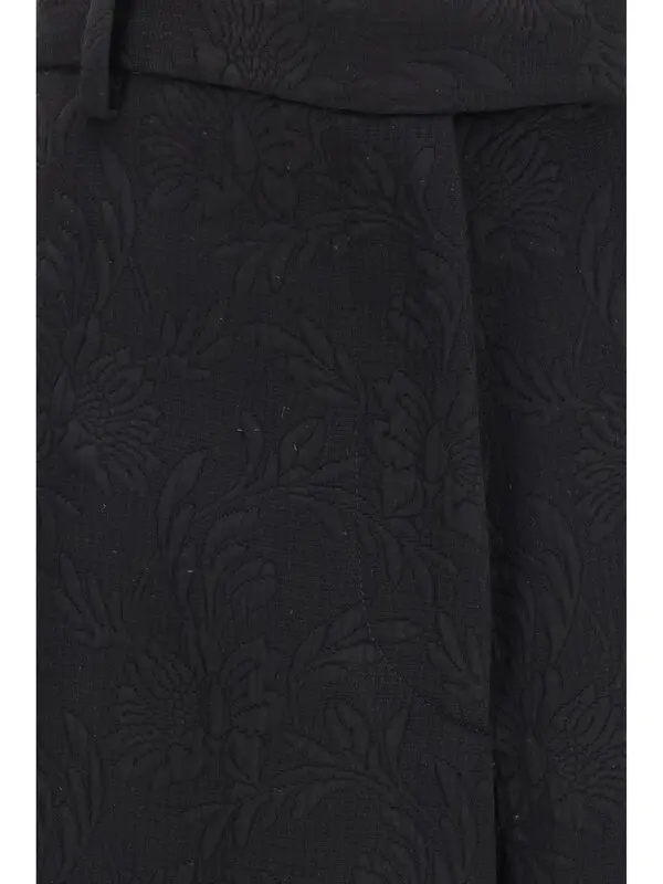 Dries Van Noten Wide-leg Pants With All-over Jacquard Pattern