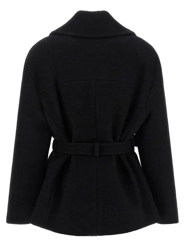 Balmain Anthem' Belted Caban