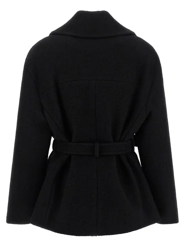 Balmain Anthem Belted Caban