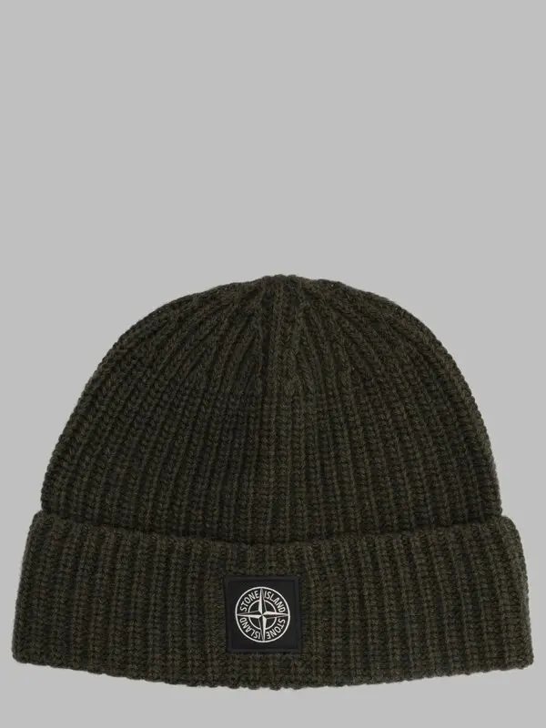 Stone Island Berretto In Lana Vergine
