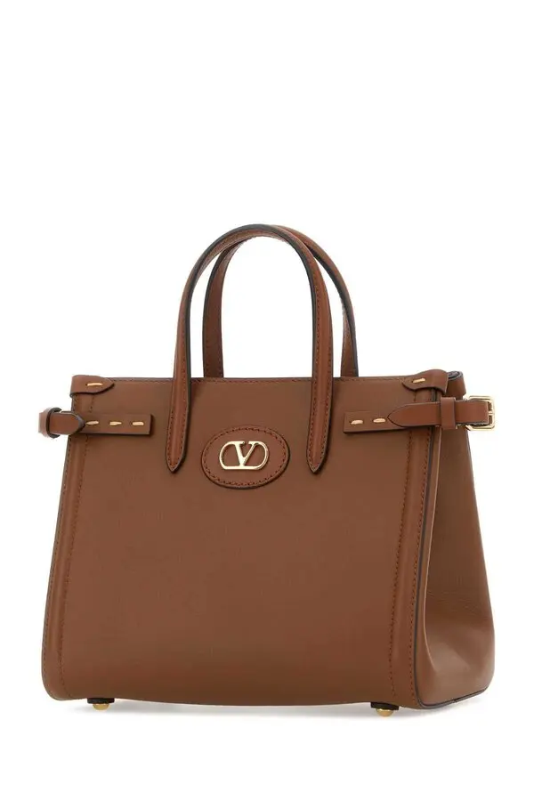 Valentino Garavani Leather Antibes Handbag - Brown