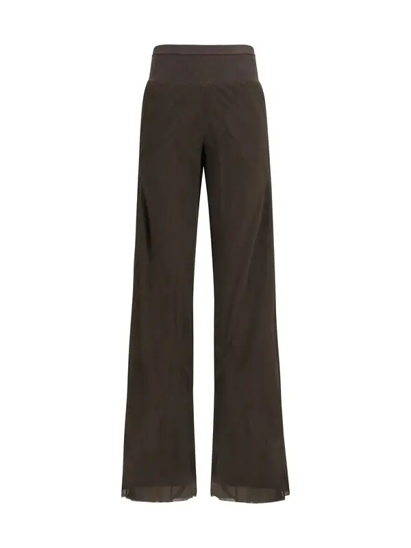 Rick Owens Bias Pants With A Bias-cut - Brown