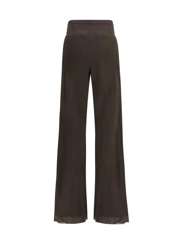 Rick Owens Bias Pants With A Bias-cut - Brown