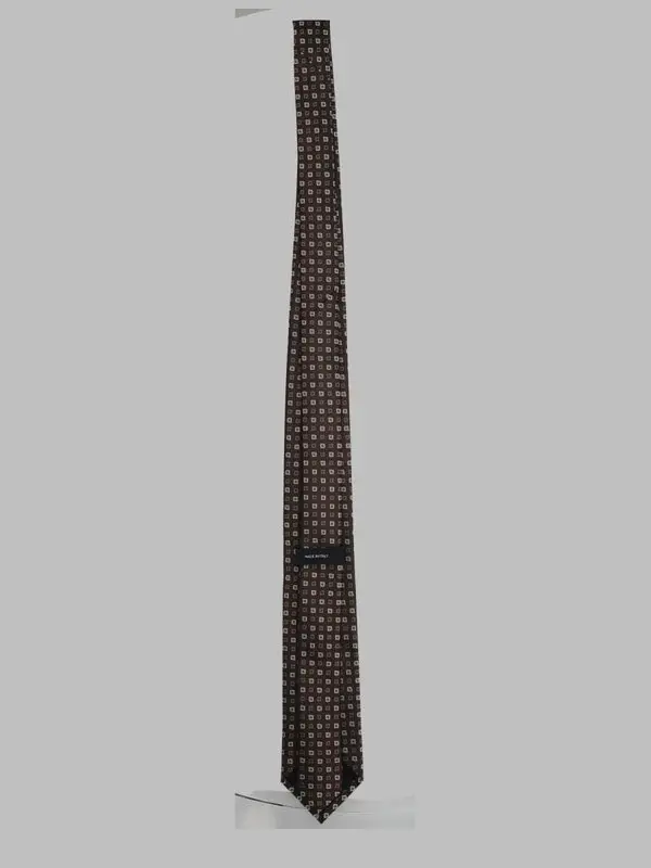 BOSS Cravatta In Misto Seta - Black