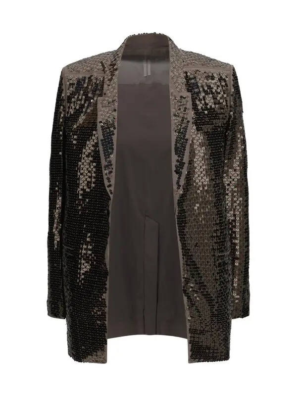 Rick Owens Concordian Embroidered Single-breasted Jacket