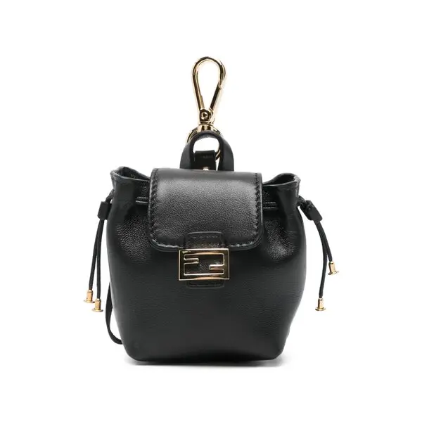 Fendi Calf Leather Bag Accessories - Black
