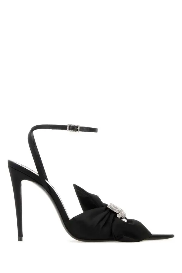 Saint Laurent Crepe Dove Pumps