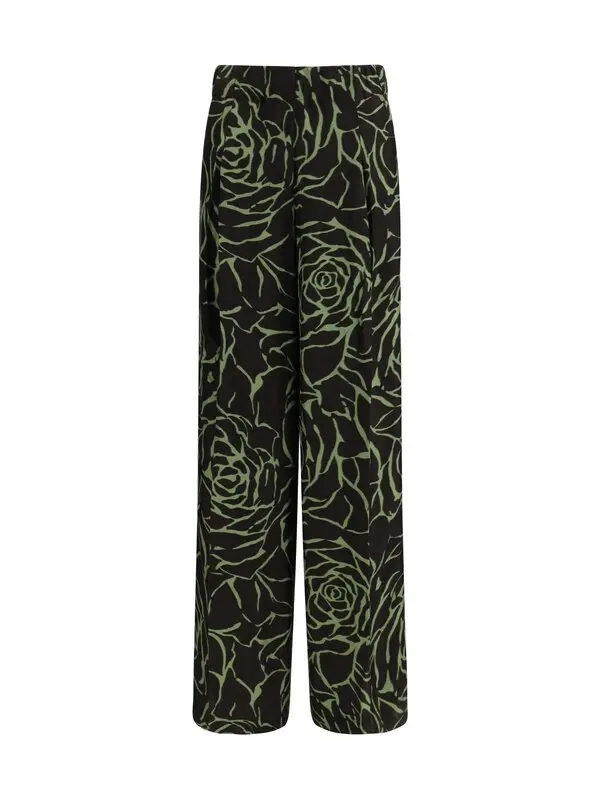 Dries Van Noten Graphic Print Wide-leg Trousers - Multicolor