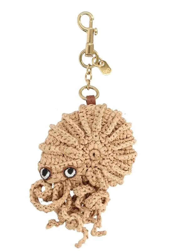 ANYA HINDMARCH Hermit Crab Keychain Charm - Cream