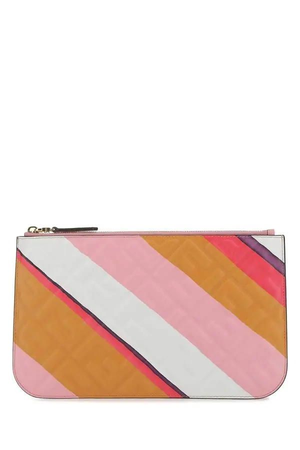 Fendi Leather Clutch - Multicolor