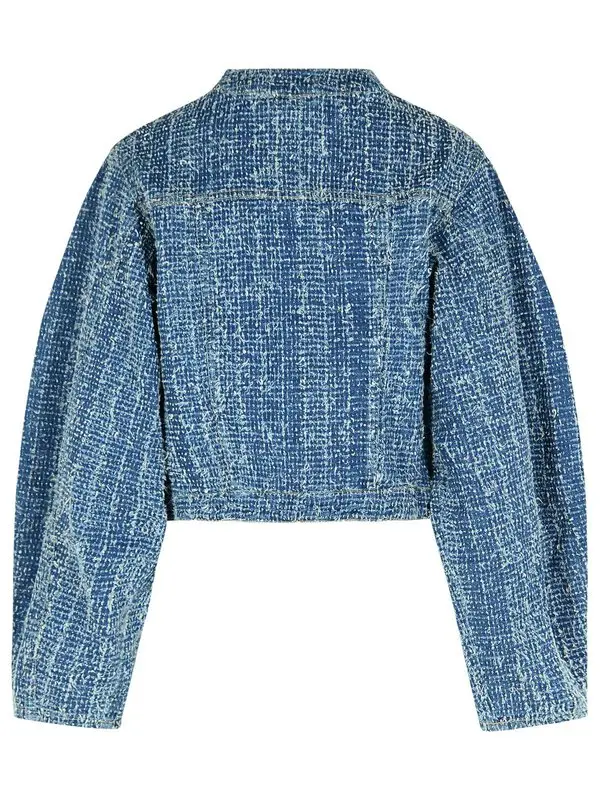 ROTATE BY BIRGER CHRISTENSEN Cotton Short Jacket - Blue