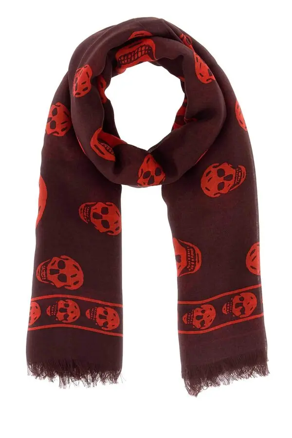 Alexander McQueen Printed Modal Blend Foulard