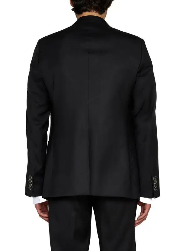 Dolce & Gabbana Black Wool And Silk Miami Single-breasted Blazer