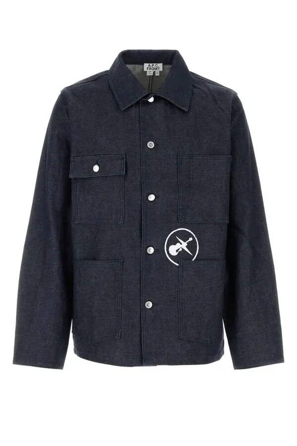 A.p.c. Denim X Frgmt Jacket - Blue