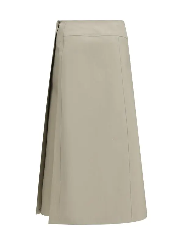 RIER Bonded Cotton Skirt - Green
