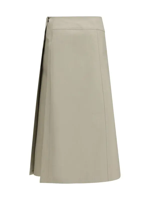 RIER Bonded Cotton Skirt - Green