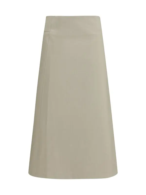 RIER Bonded Cotton Skirt - Green