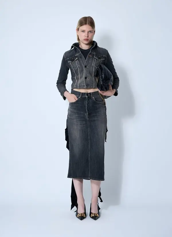 Balenciaga Lace-up Skirt