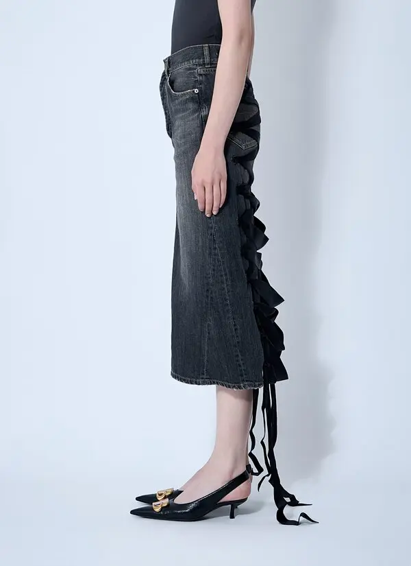 Balenciaga Lace-up Skirt