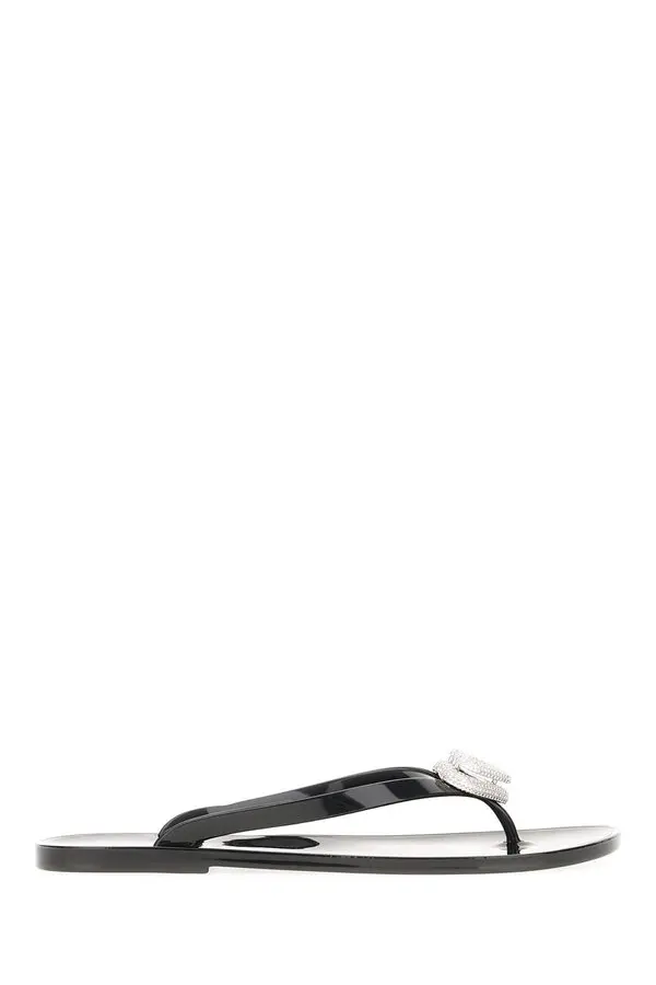 Mach & Mach Embellished Thong Slippers - Multicolor