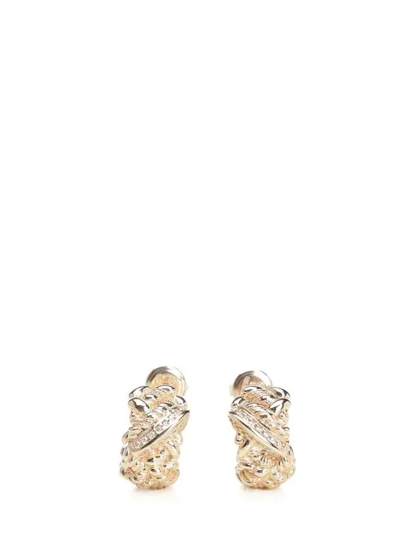 Bottega Veneta Braided Earrings - Gold